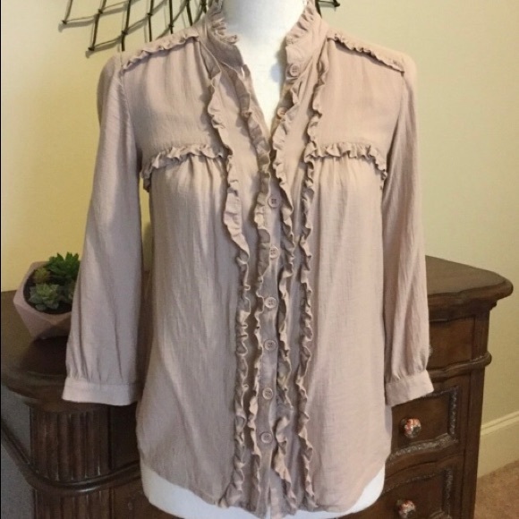 French Connection | Tops | French Connection Blush Pink Blouse | Poshmark